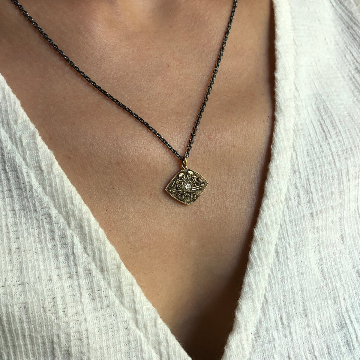 Dulcis Mortem Pendant with Oxidized Silver Chain – DMD